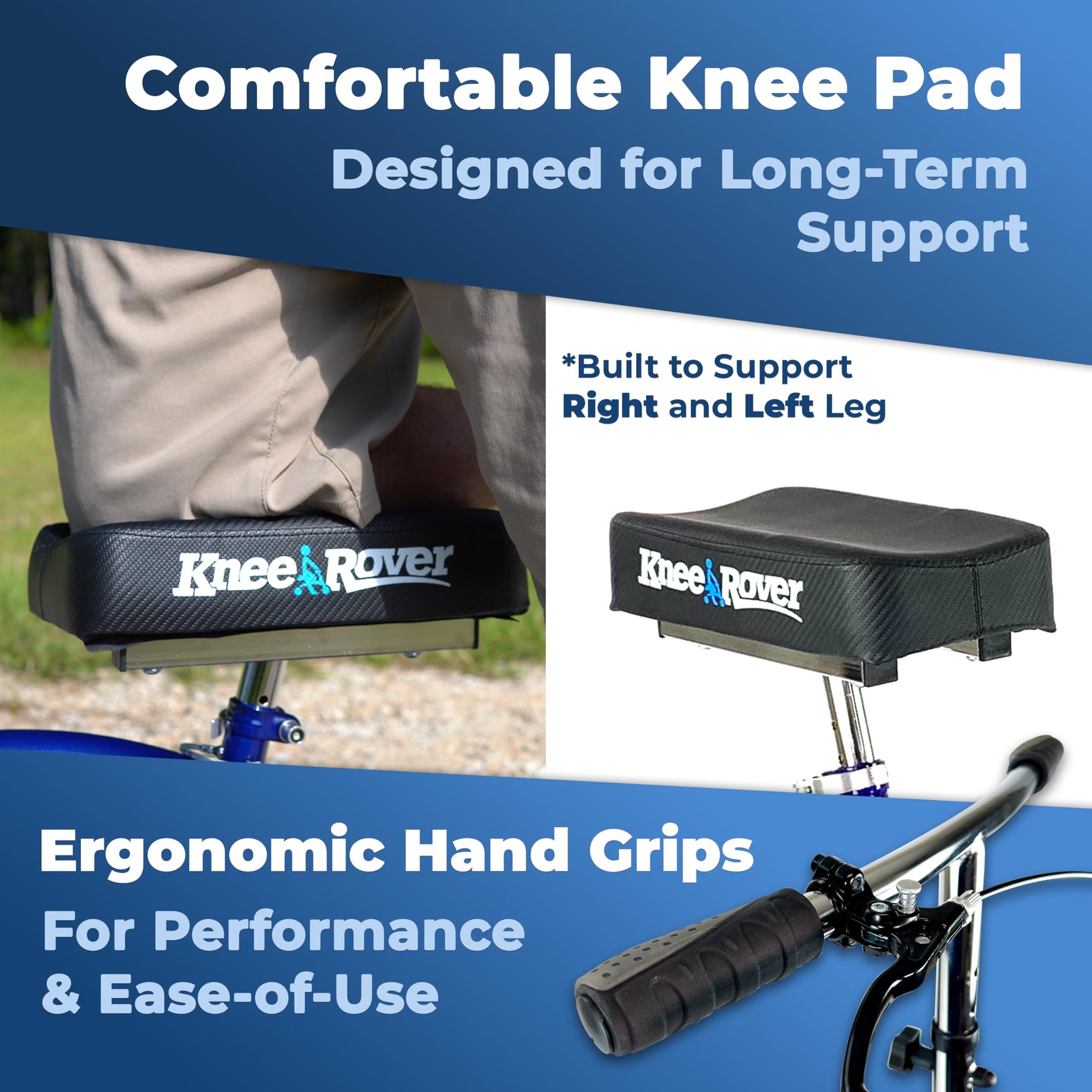 KneeRover Deluxe Knee Cycle Steerable Knee Scooter