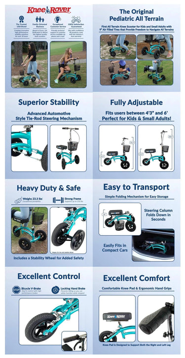 KneeRover® Jr. All Terrain Pediatric Knee Walker