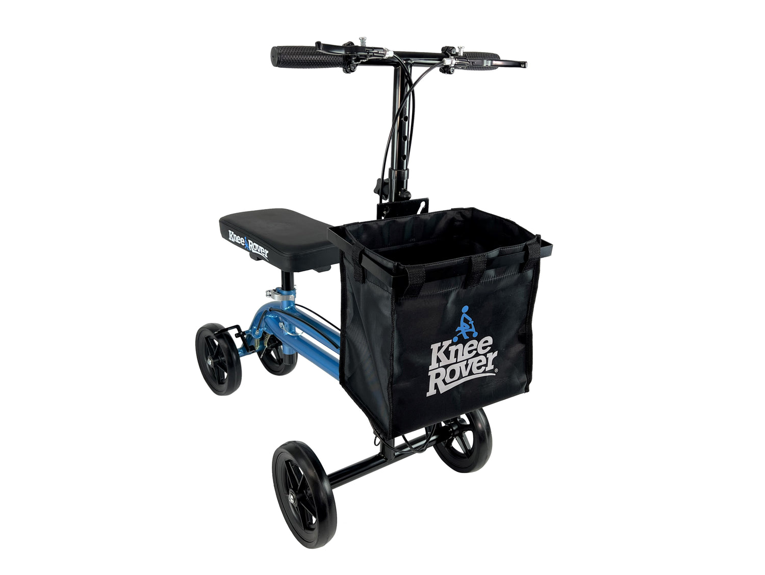 KneeRover Deluxe Knee Scooter Universal Basket Accessory with 15 Pound