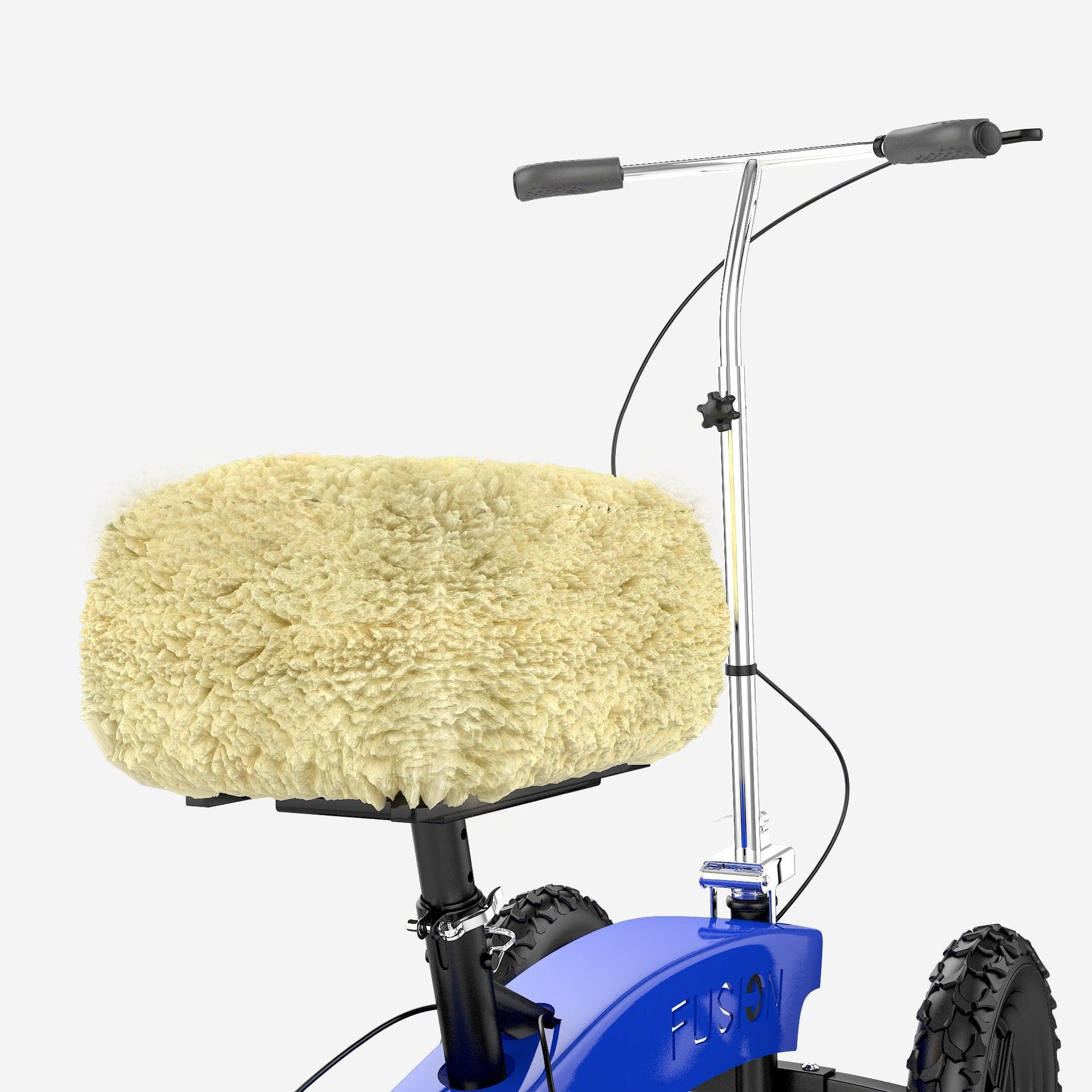 KneeRover Deluxe Sheepette Knee Walker Kneepad Cover with Padding