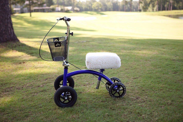 KneeRover Deluxe Sheepette Knee Walker Kneepad Cover with Padding